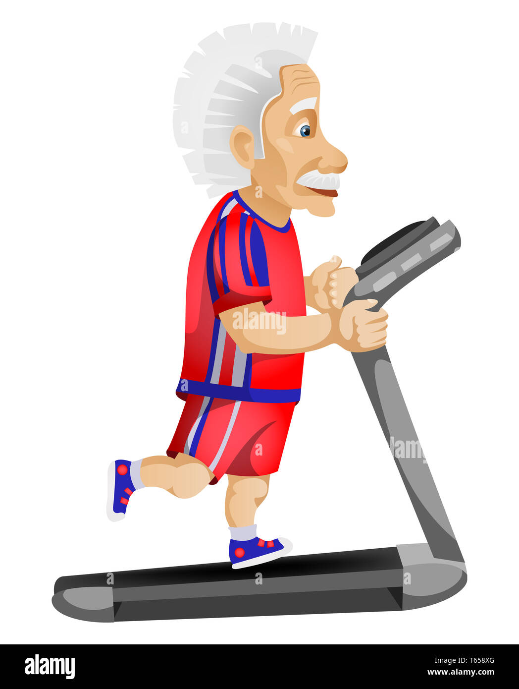 Professeur de gym dessin humoristiques Banque de photographies et d ...