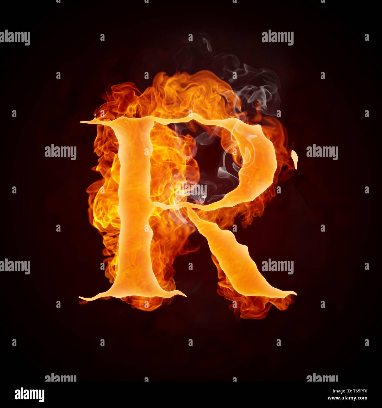 Lettre de feu Banque de photographies et d’images à haute résolution ...