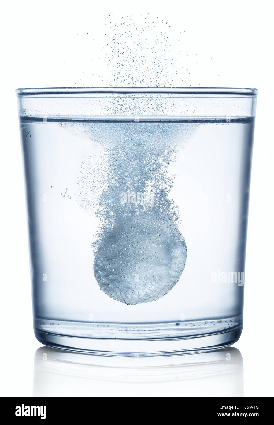 Comprimé effervescent Banque d'images détourées - Alamy