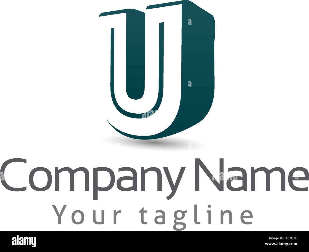 Lettre u alphabet lettre colorée Banque d'images vectorielles - Alamy