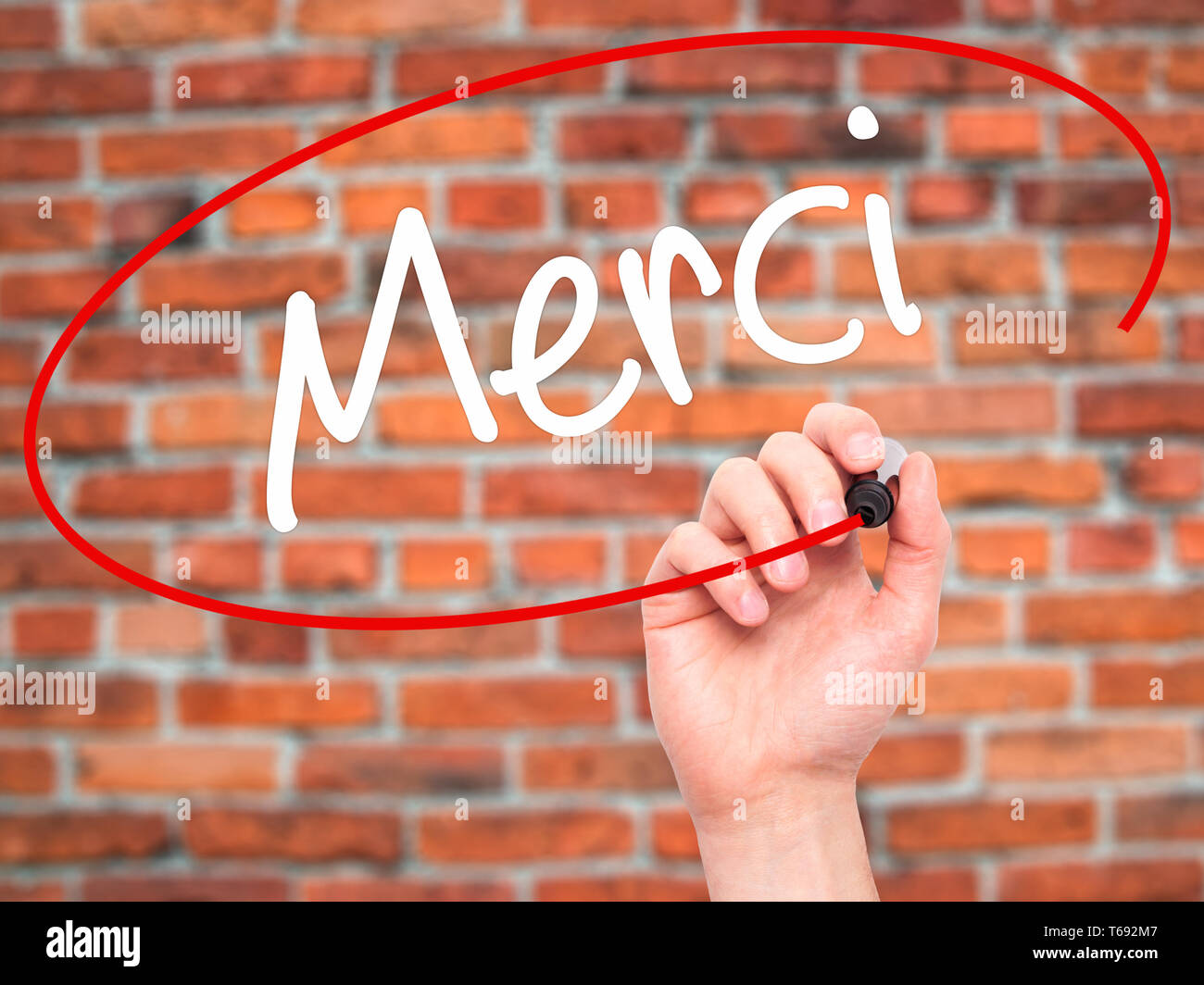 Merci en français Banque de photographies et d’images à haute ...