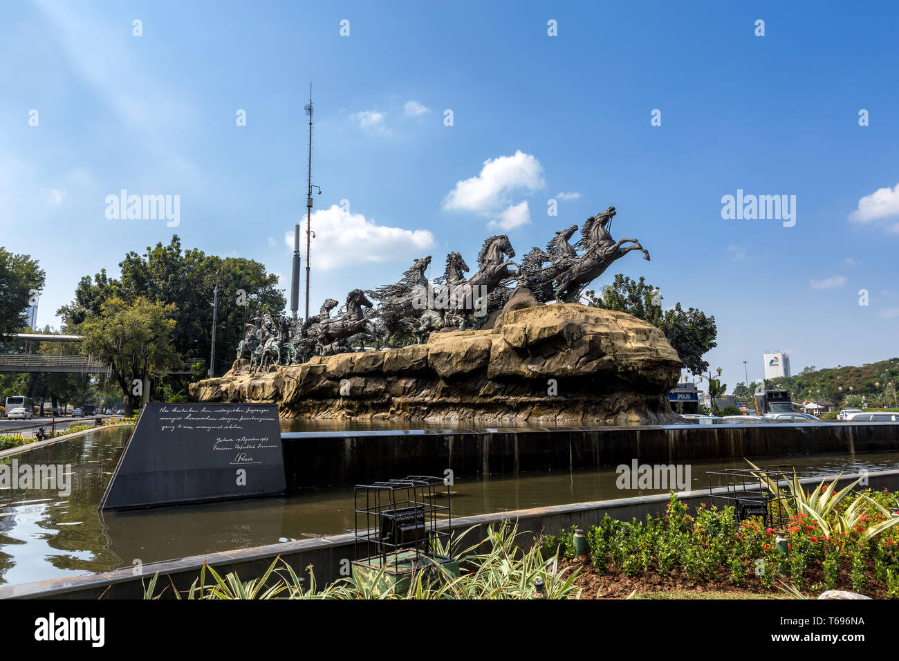 Jakarta indonesia patung kuda arjuna Banque de photographies et d ...