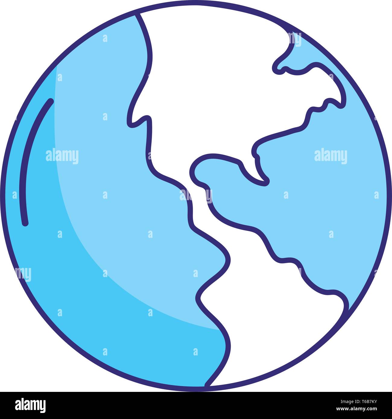 Carte Monde cartoon vector illustration graphic design Image ...