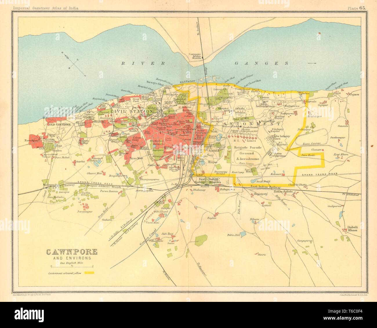 Mapa de kanpur Banque de photographies et d’images à haute résolution ...