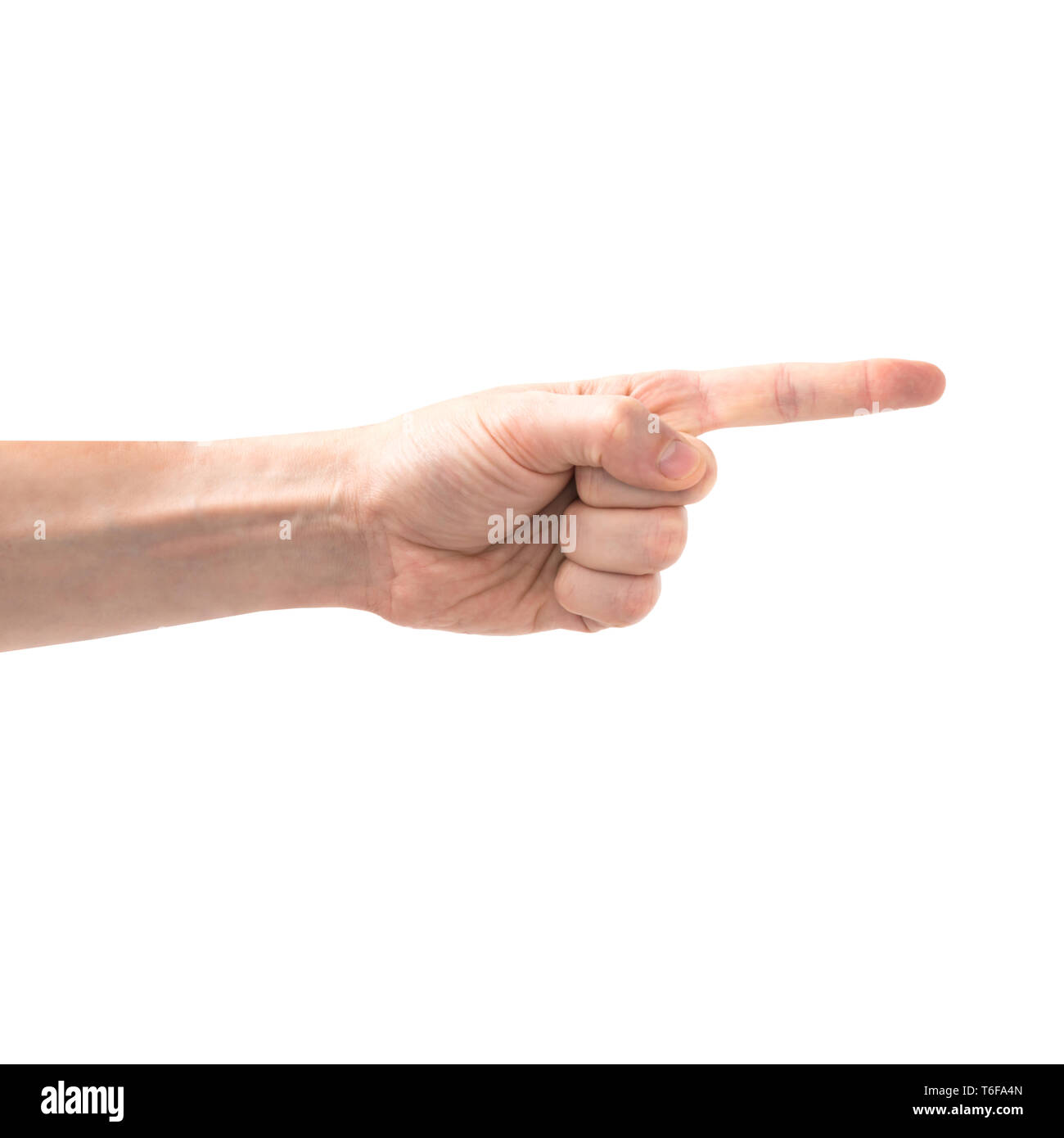 Pointage femme Banque de photographies et d’images à haute résolution - Alamy