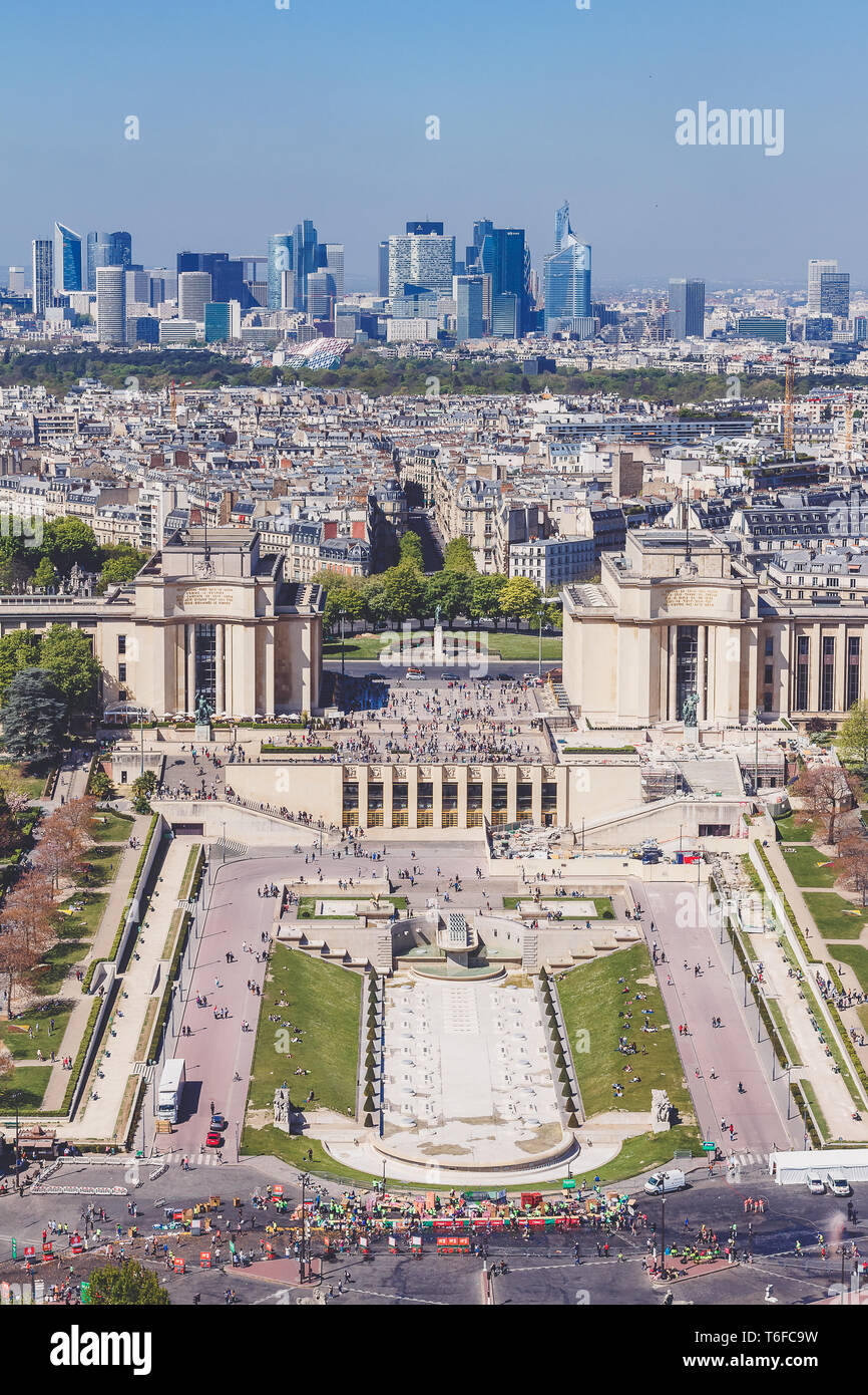 Tour eiffel du trocadero Banque de photographies et d’images à haute résolution - Alamy