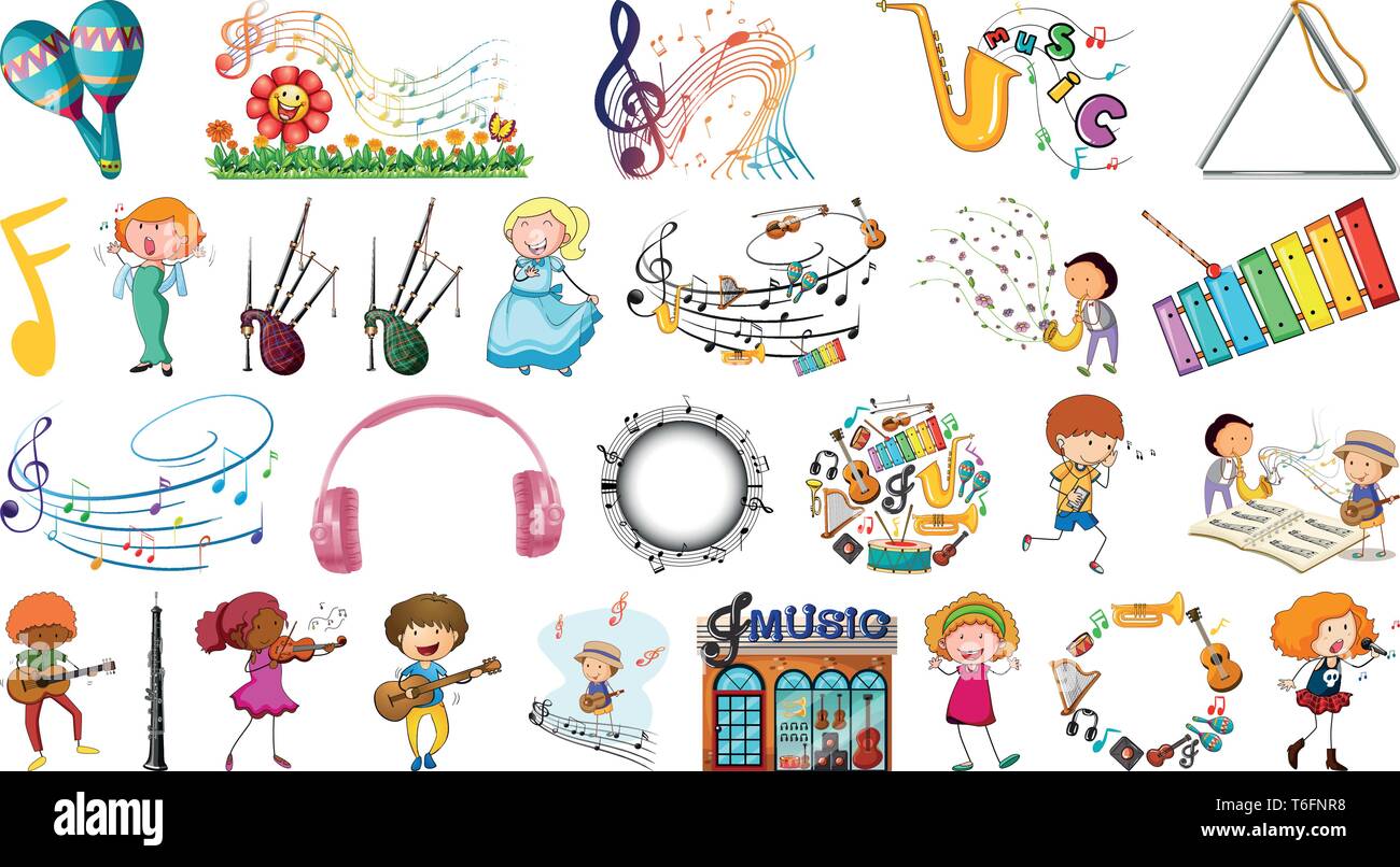 Thème de la musique Banque d'images vectorielles - Alamy