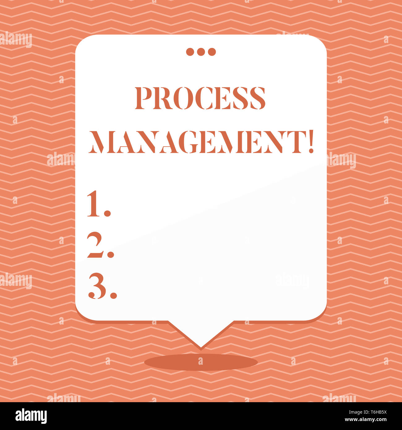 Main conceptuel écrit montrant la gestion des processus. Sens Concept ...