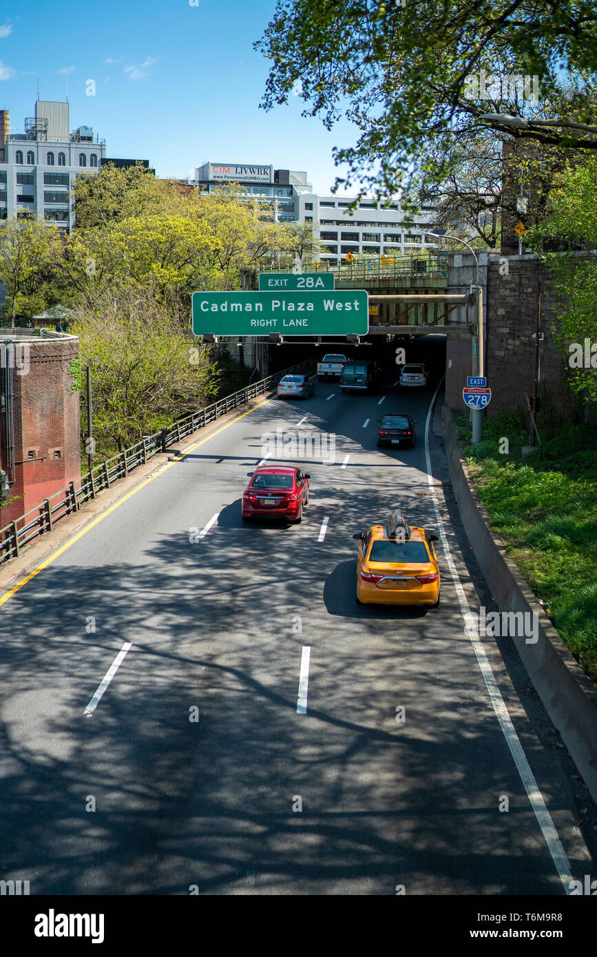 Bqe expressway brooklyn queens expressway autoroute Banque de ...