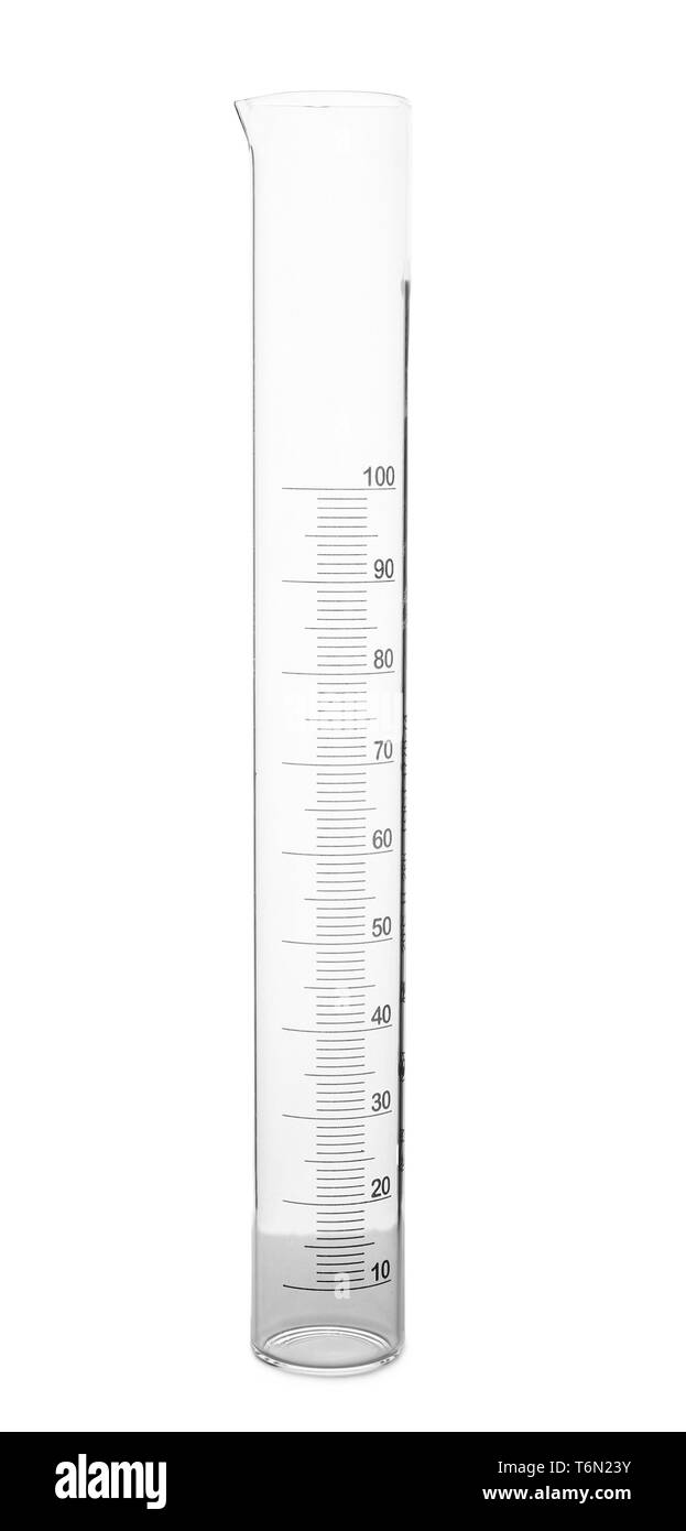 Graduated glass measuring cylinder Banque de photographies et d’images ...