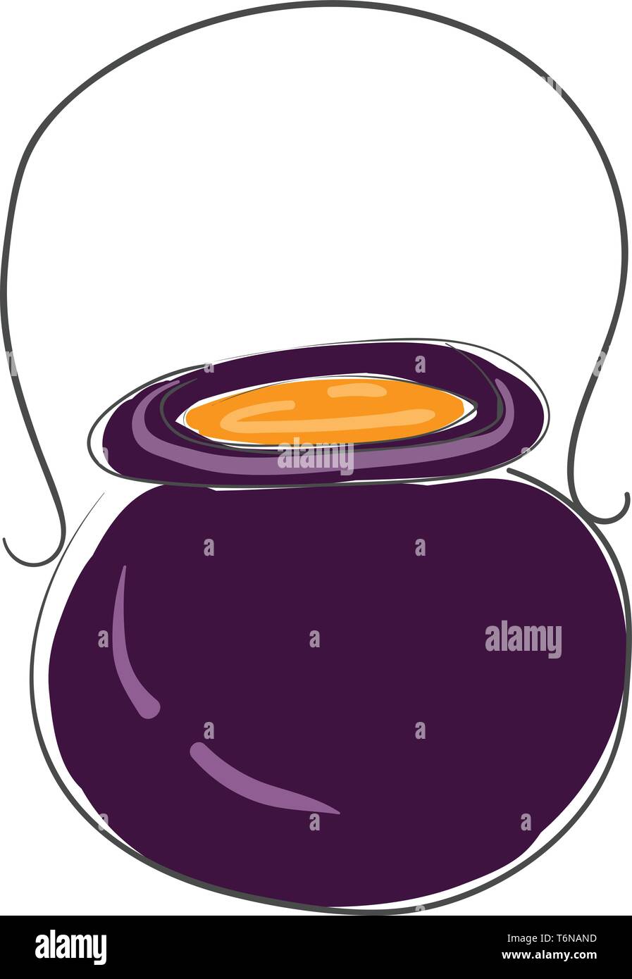 Un pot plein de miel qui est frais de la ferme vector dessin en couleur ...