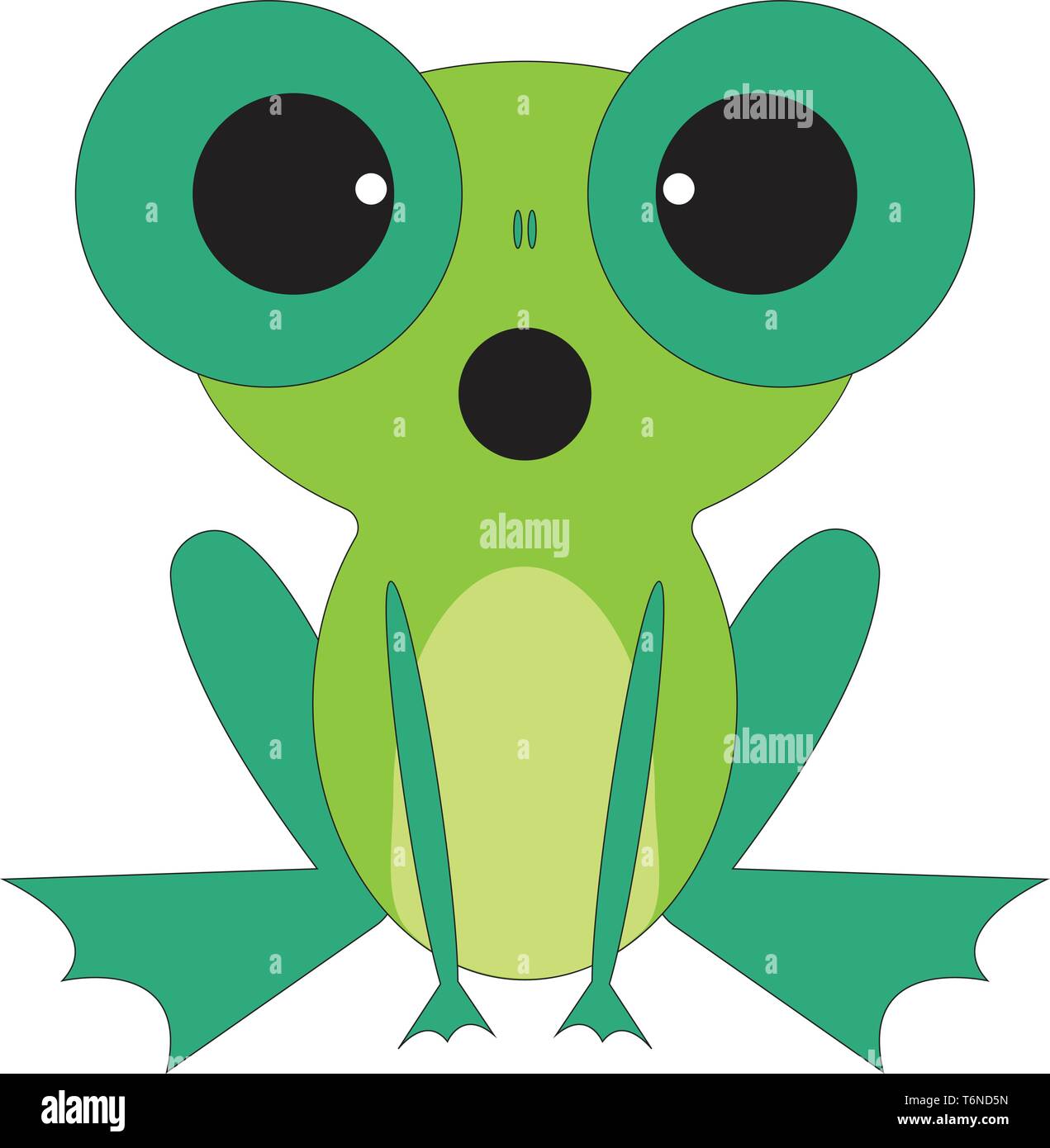 Grande grenouille aux yeux Banque d'images vectorielles - Alamy