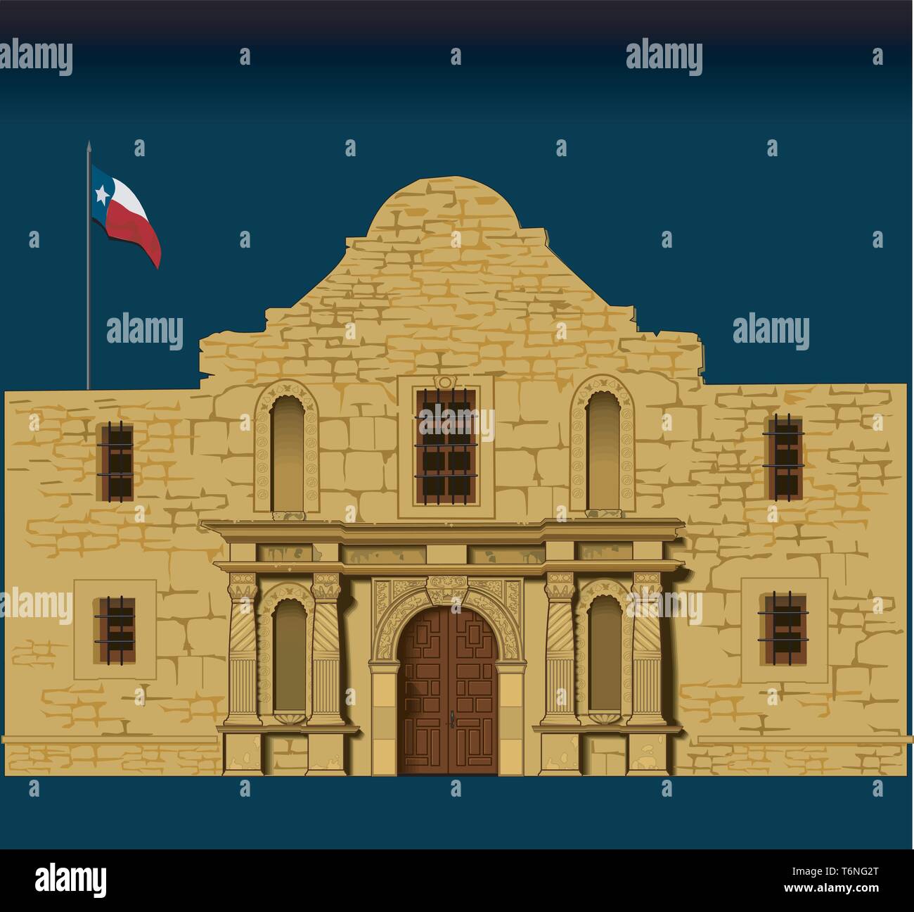 The alamo Banque d'images vectorielles - Alamy