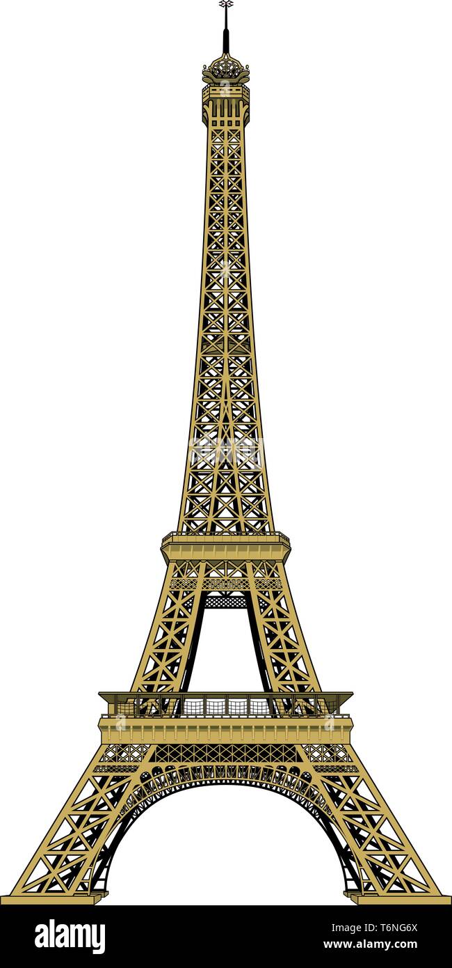 Tour Eiffel Vector Illustration Image Vectorielle Stock - Alamy