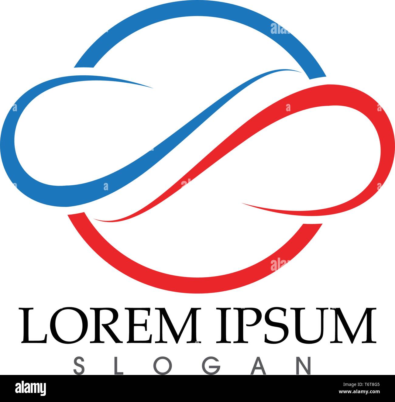 Infinity symbol with light Banque d'images vectorielles - Alamy