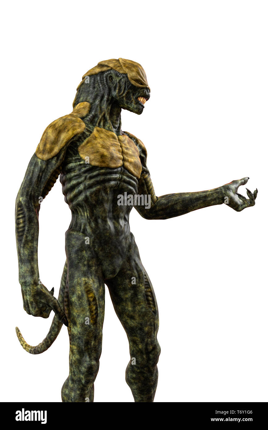 Humanoïde reptilien Banque de photographies et d’images à haute ...