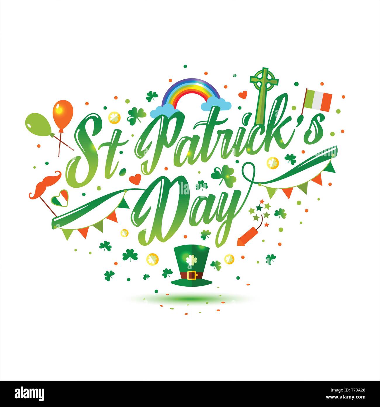 St patricks cross Banque d'images vectorielles - Alamy