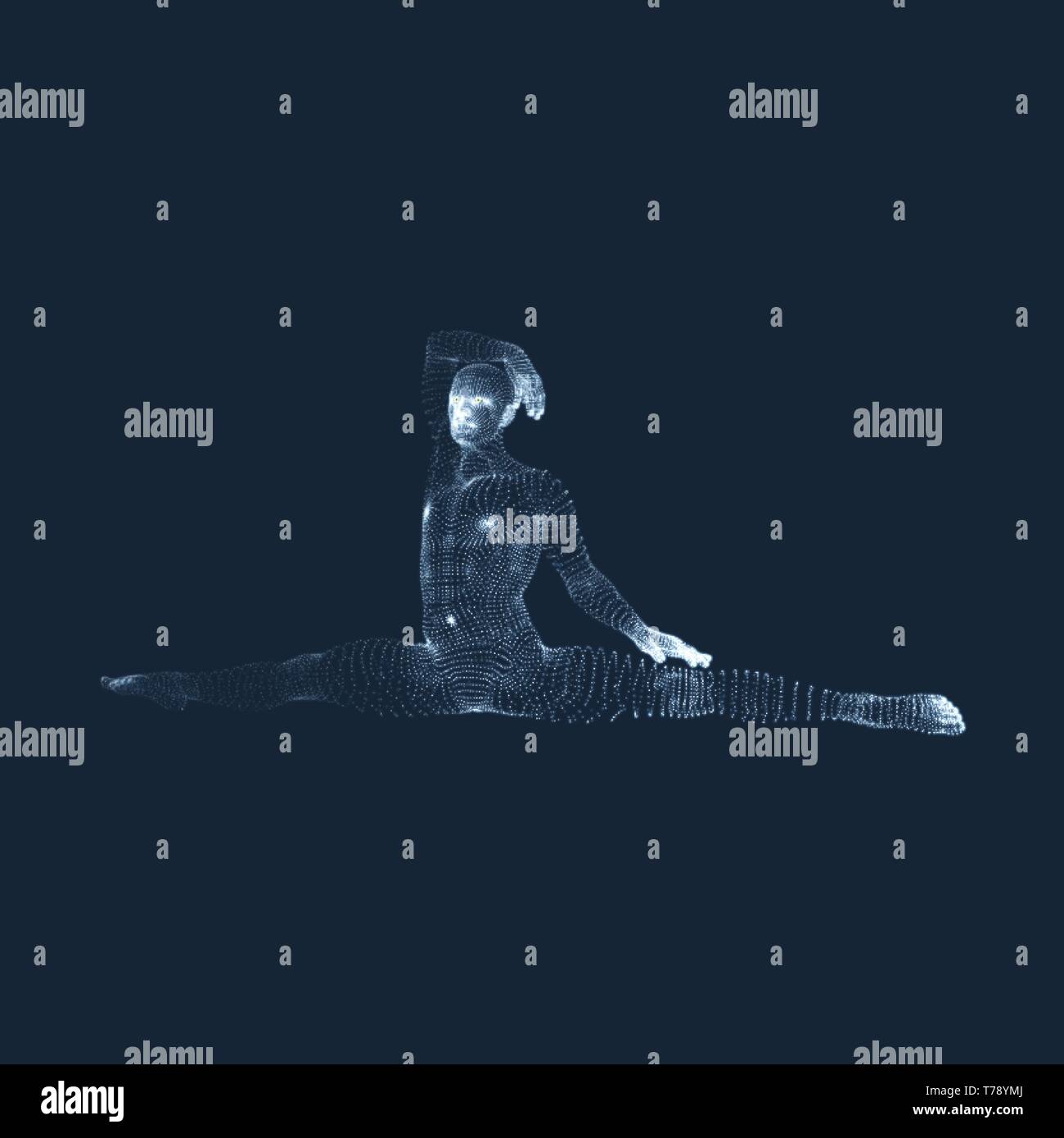 Exercices de gymnaste Banque d'images vectorielles - Alamy