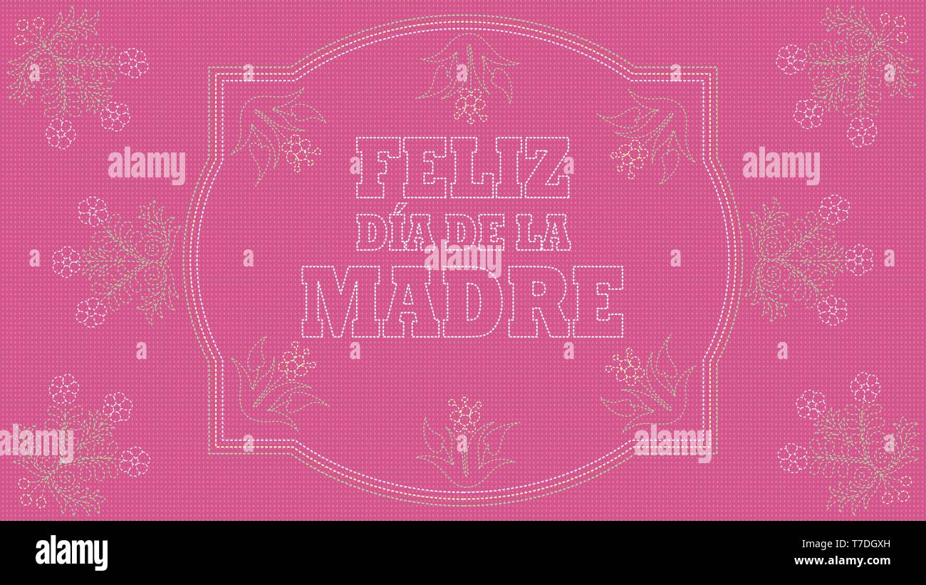 Feliz Dia de la Madre - Bonne Fête des Mères en langue espagnole - Card ...