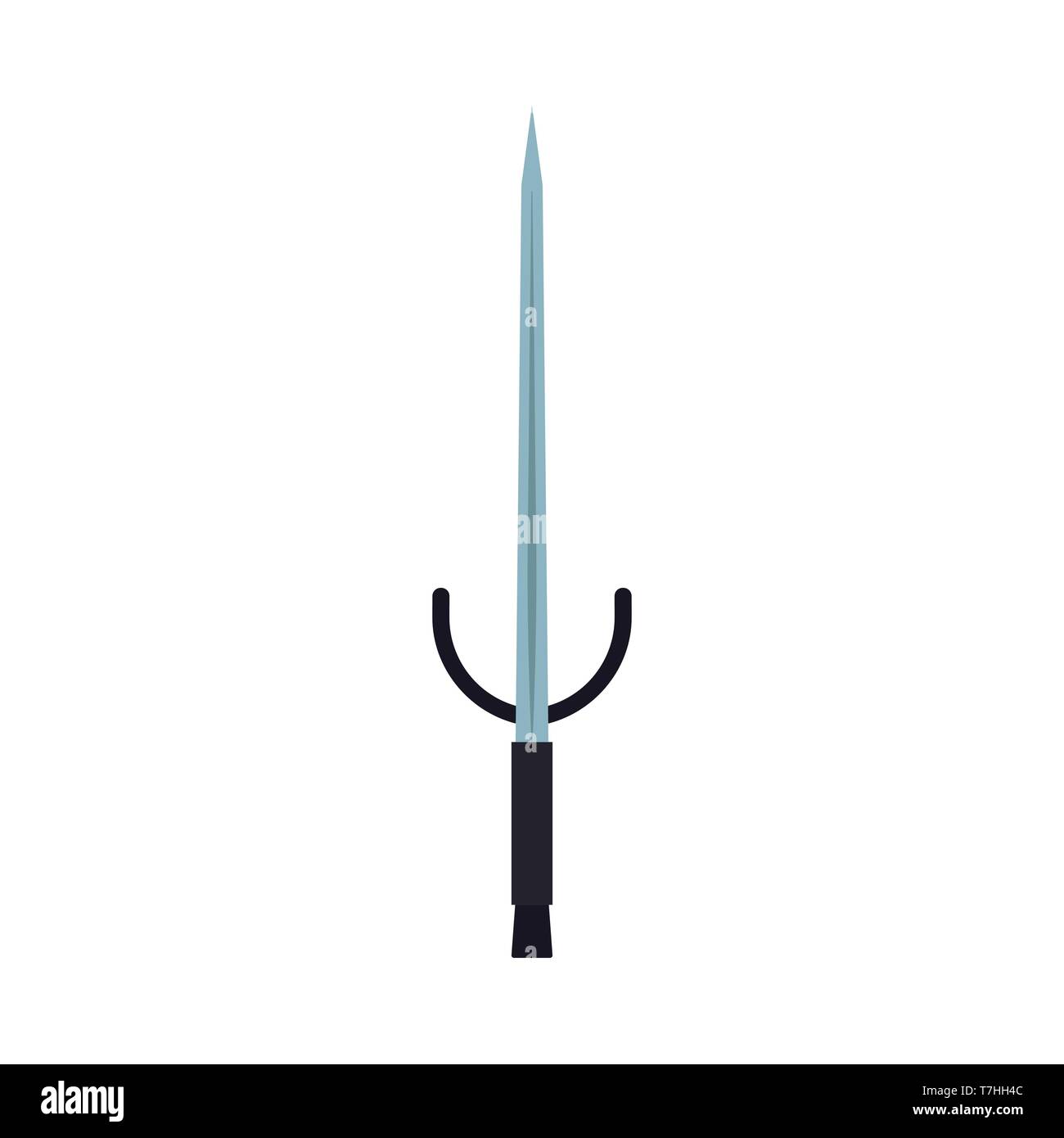 Sai Ninja dague lame illustration martiale vecteur icône. Caricature ...