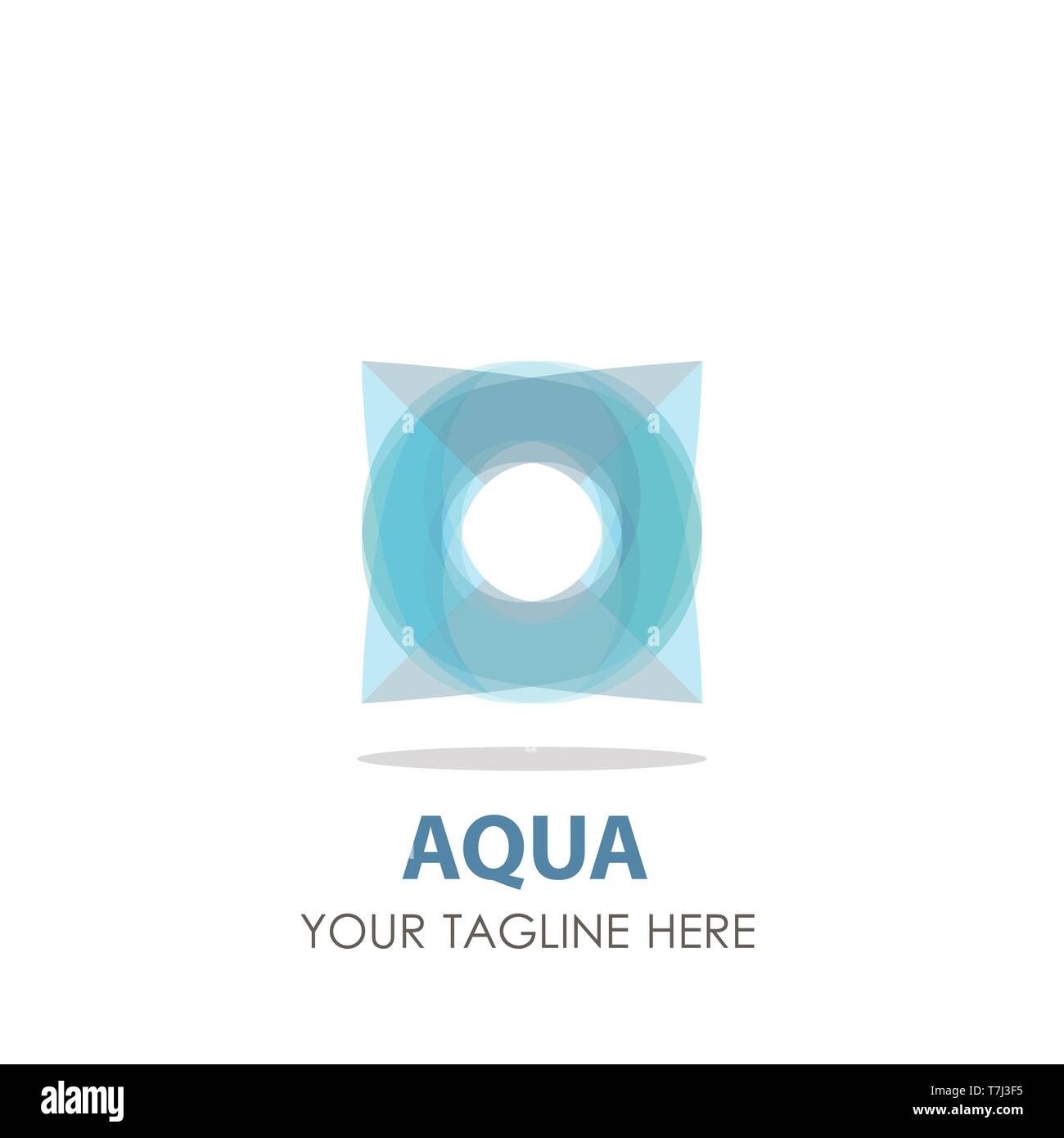 Eau aqua drop Logo vector design vague nature symbole icône blue ...