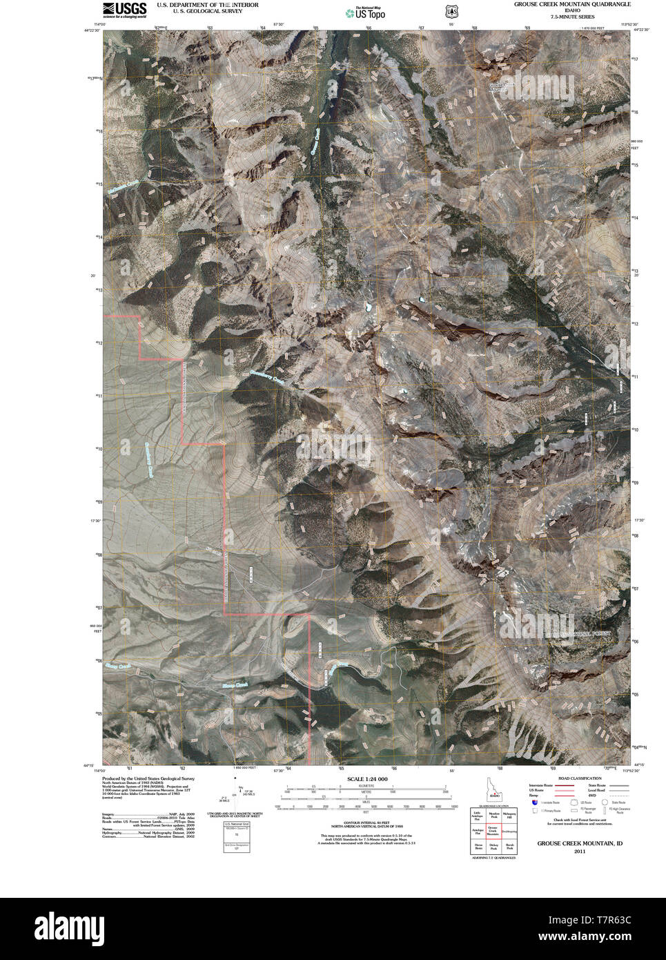Carte du mont grouse Banque de photographies et d’images à haute ...