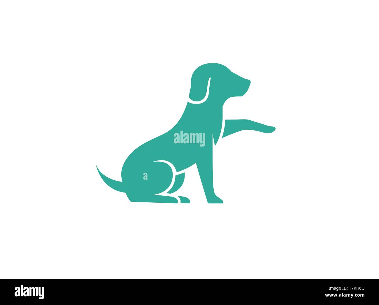 Chien logo Banque d'images vectorielles - Alamy