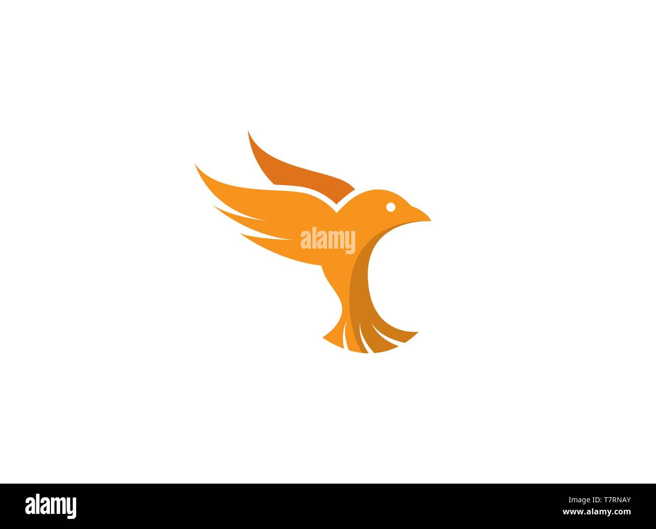 Colombe oiseau ailes ouvertes et voler pour logo Image Vectorielle ...