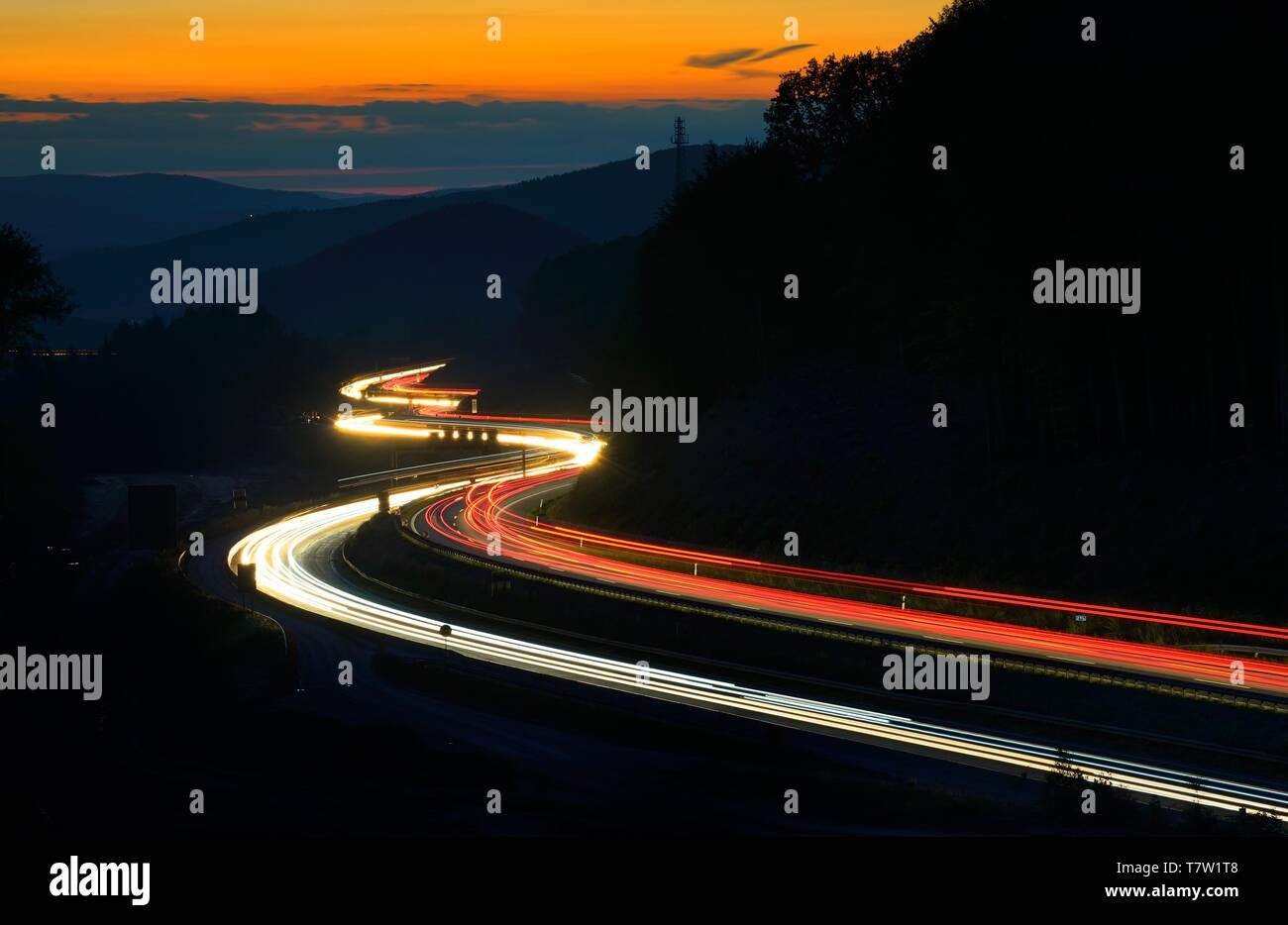 Autoroute à trois voies a3 Banque de photographies et d’images à haute ...