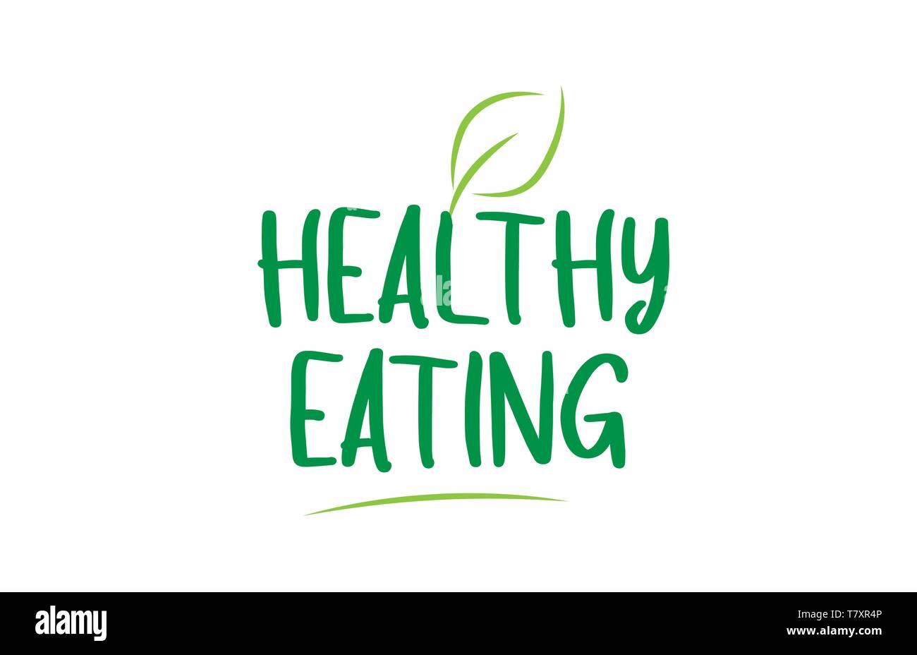 Healthy eating logo Banque d'images vectorielles - Alamy