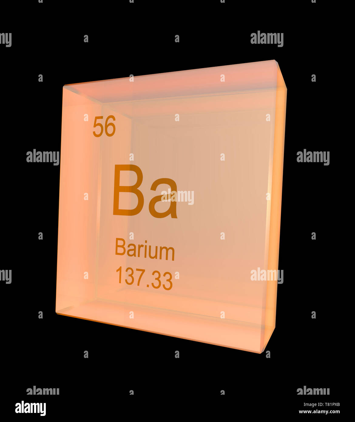 Le baryum, symbole de l'élément chimique, illustration Photo Stock - Alamy