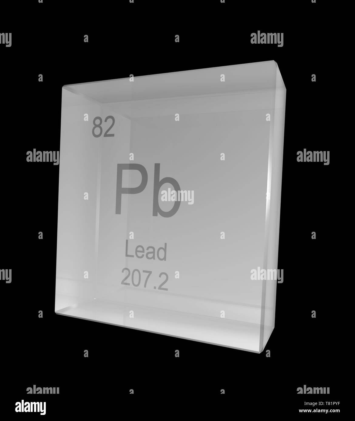 Plomb, symbole de l'élément chimique, illustration Photo Stock - Alamy