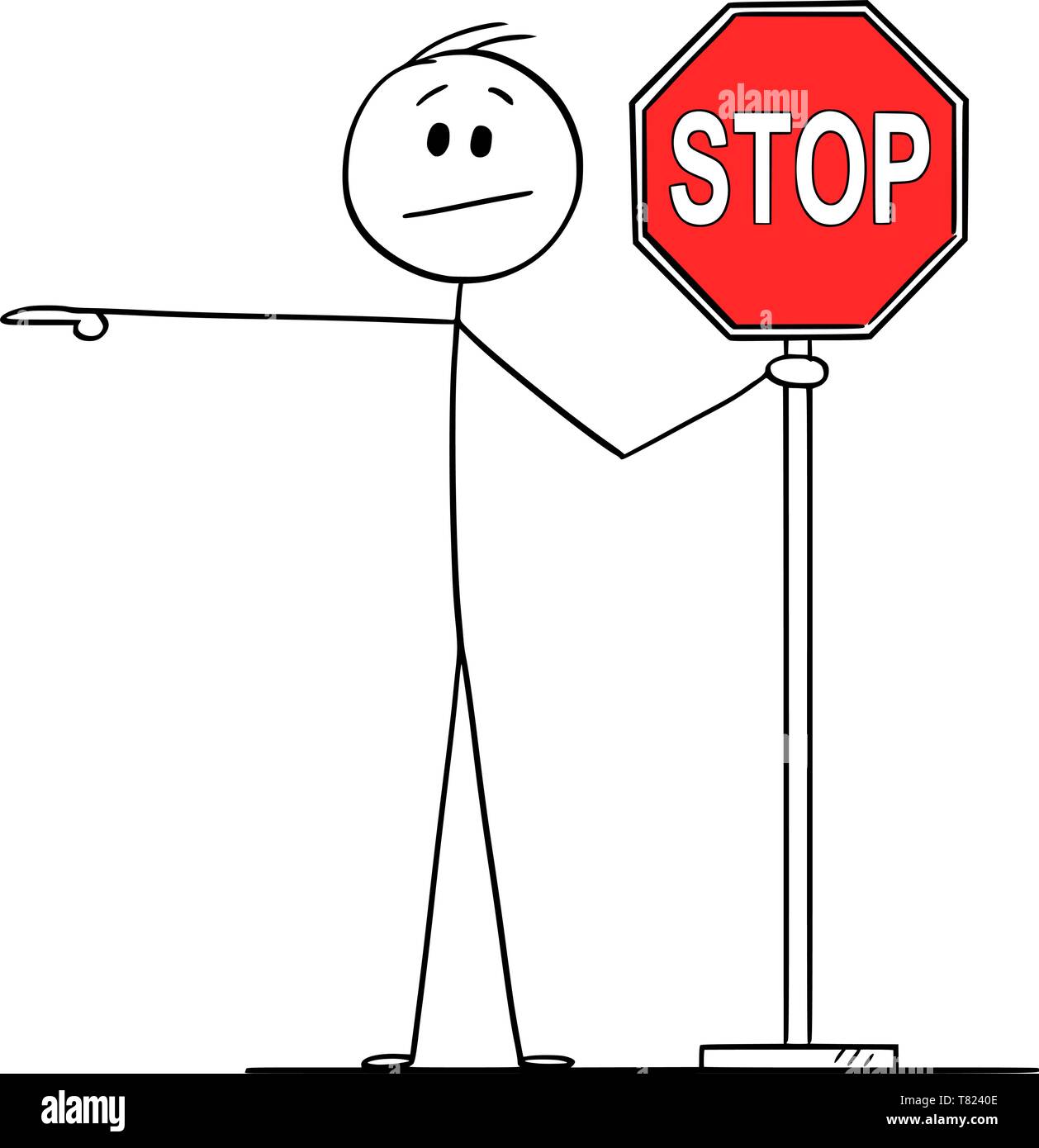 Vector cartoon stick figure dessin illustration conceptuelle de l'homme ...