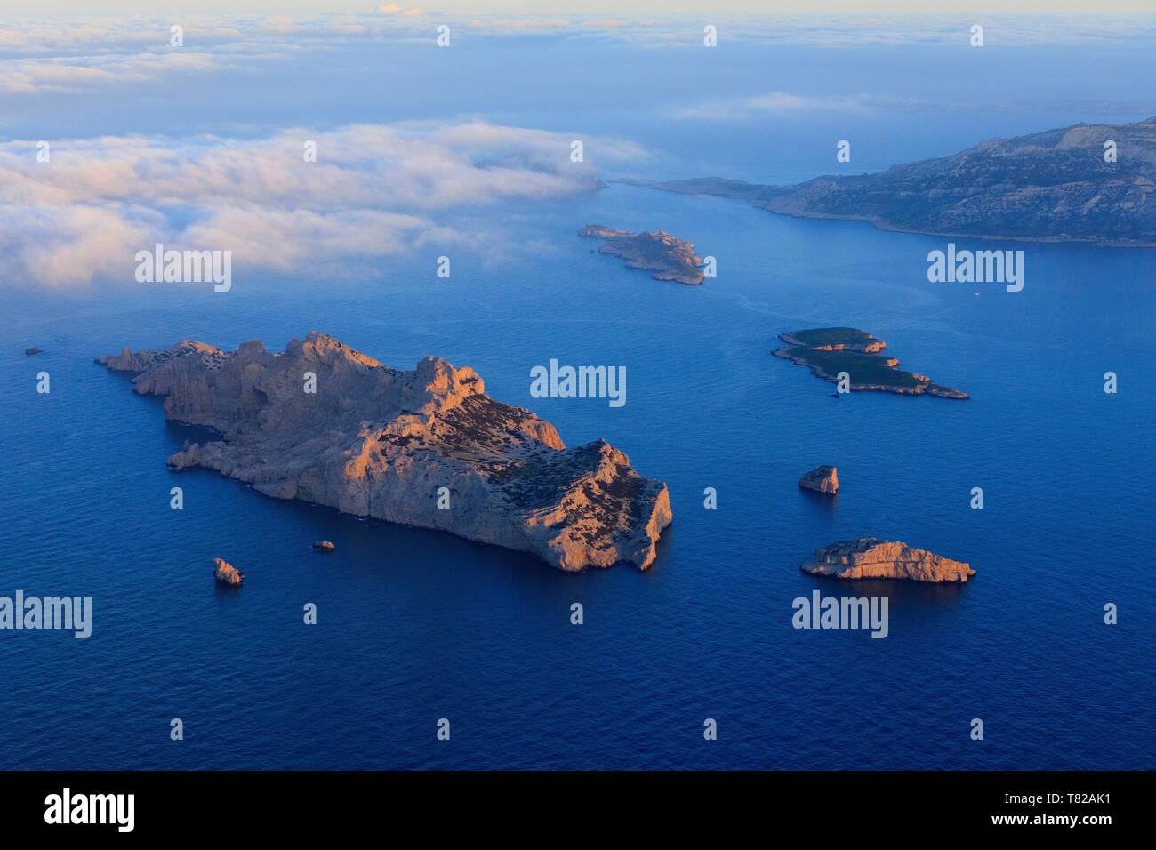 France, Bouches du Rhône, Parc National des Calanques, Marseille, l ...