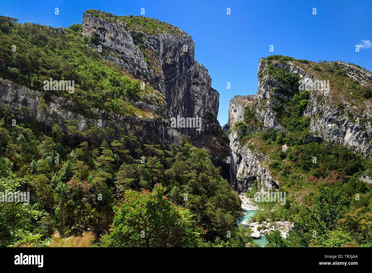 Canyon du verdon dans le sud est de la france Banque de photographies ...