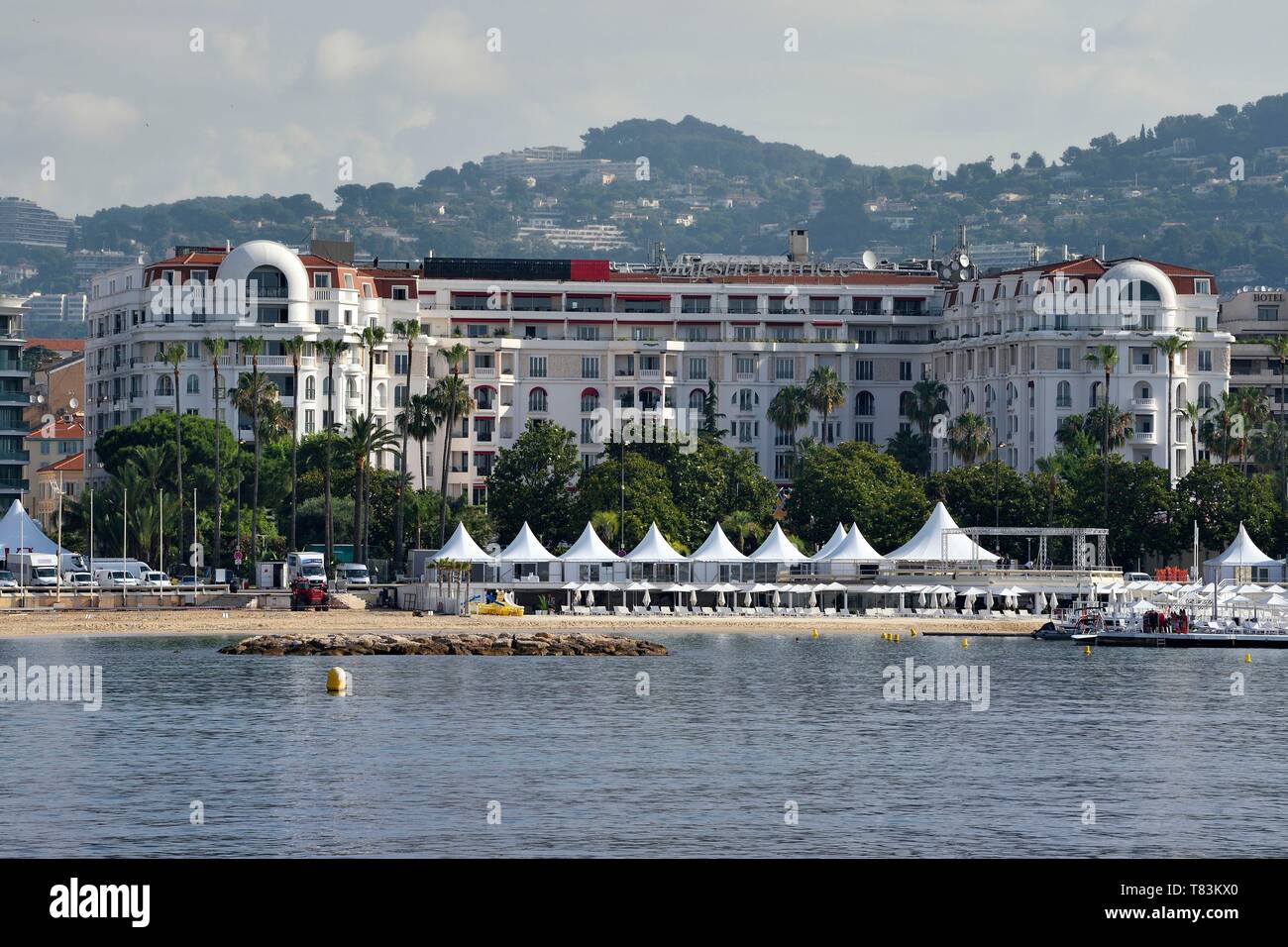 France, Alpes Maritimes, Cannes, l'hôtel Majestic du groupe Barriere ...