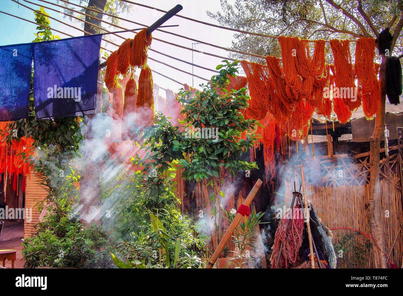 Les souks de Marrakech, Maroc, rues de Marrakech. La ville a le plus ...