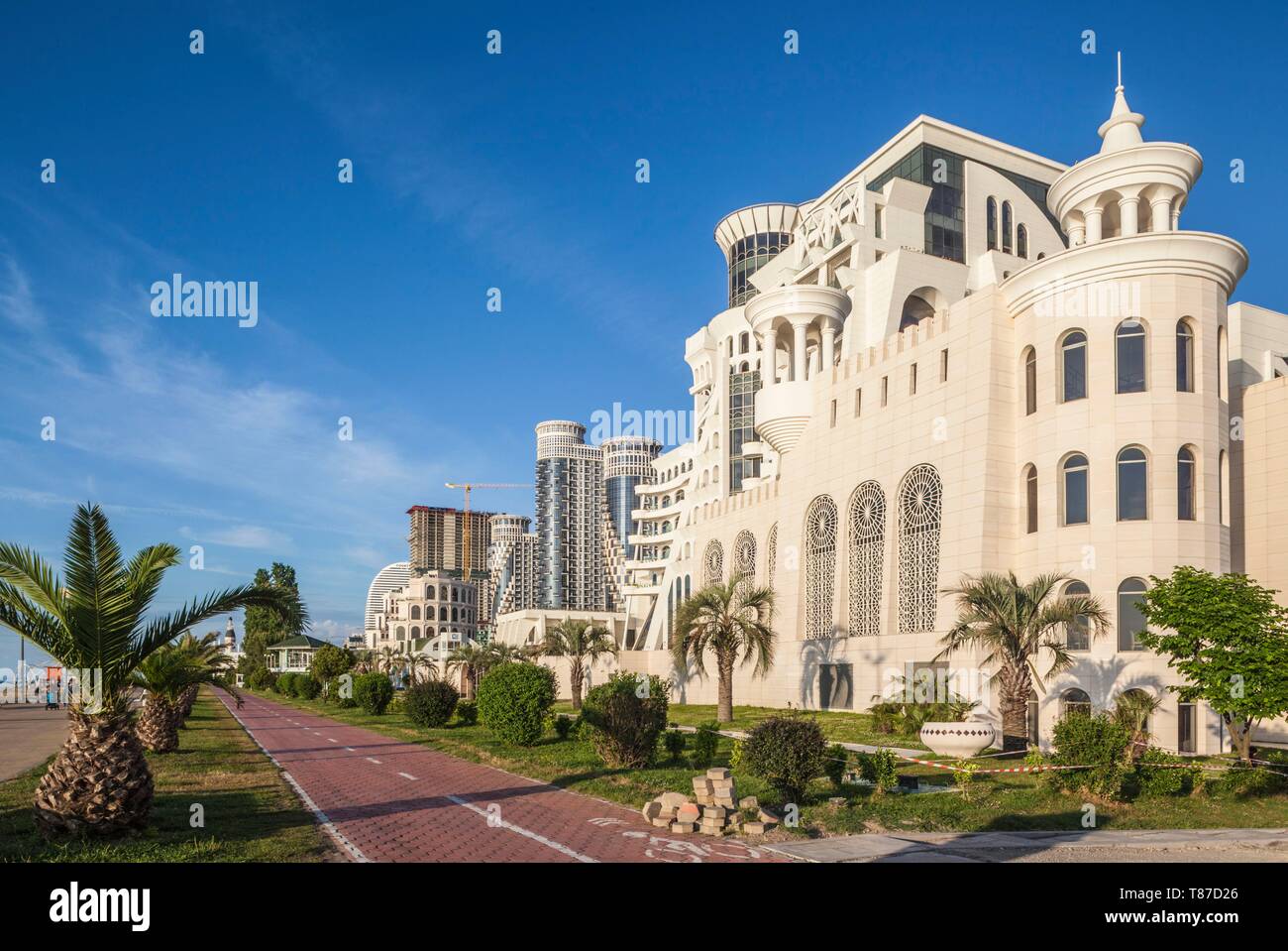La Géorgie, Batoumi Batoumi, Boulevard, promenade en bord de mer, de l ...