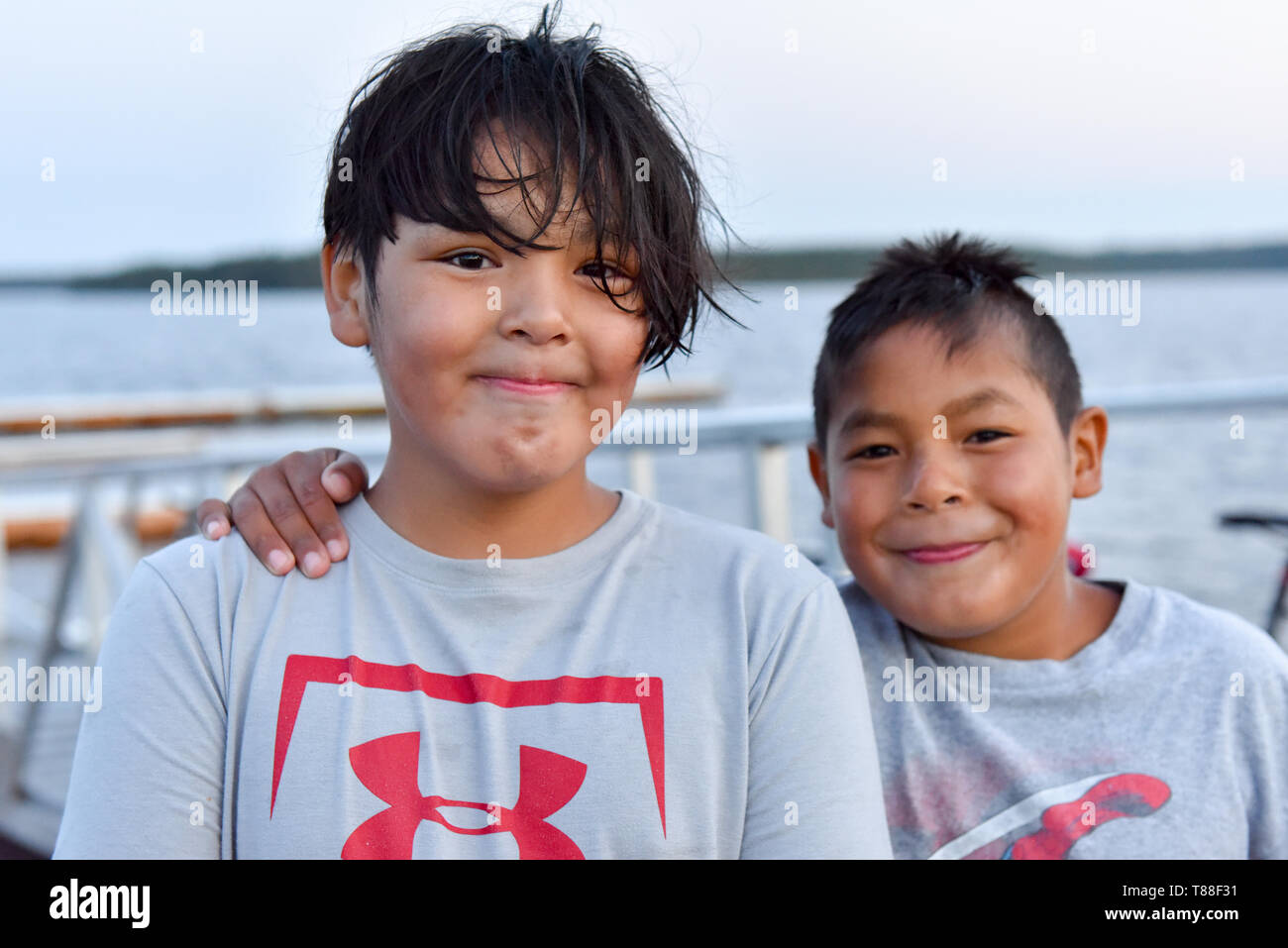 Portraits enfants indiens canada Banque de photographies et d’images à ...