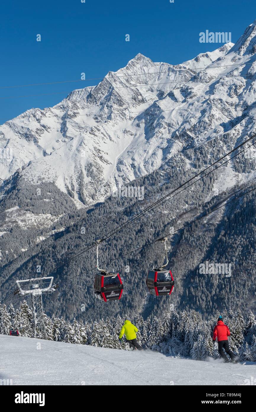 France, Haute Savoie, Massif du Mont Blanc, les Contamines Montjoie, la ...