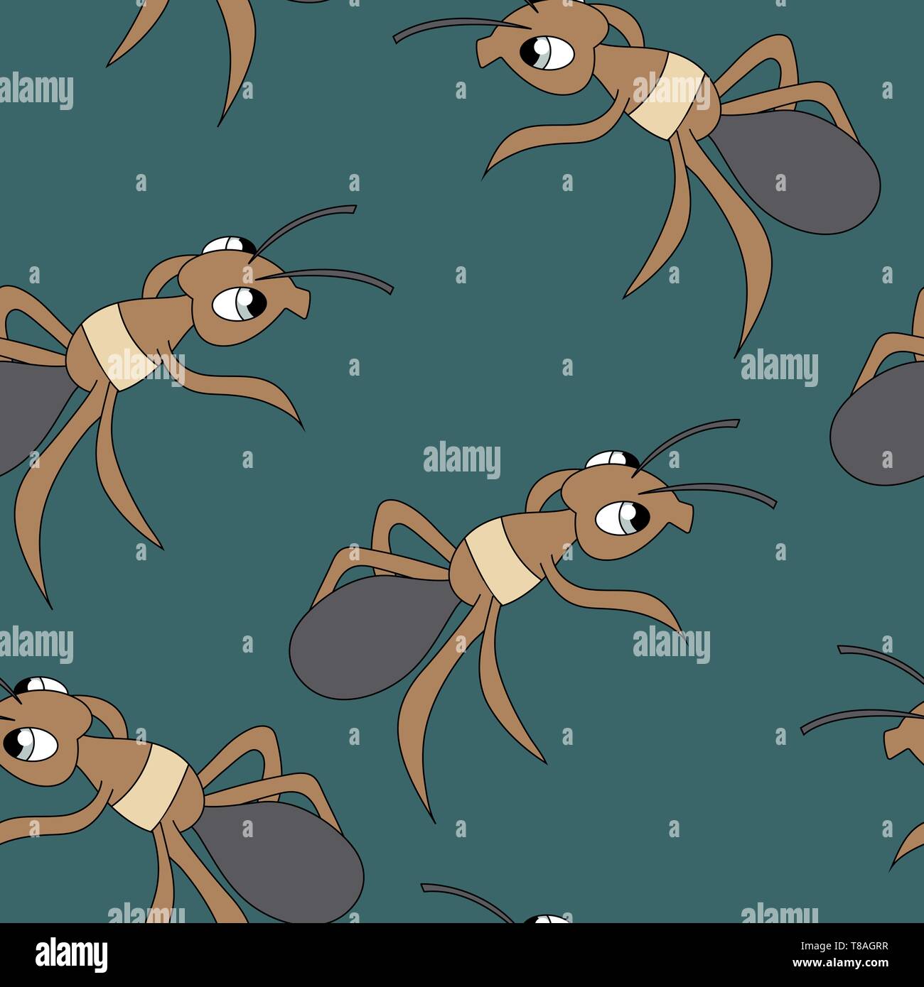 Petites fourmis Banque d'images vectorielles - Alamy