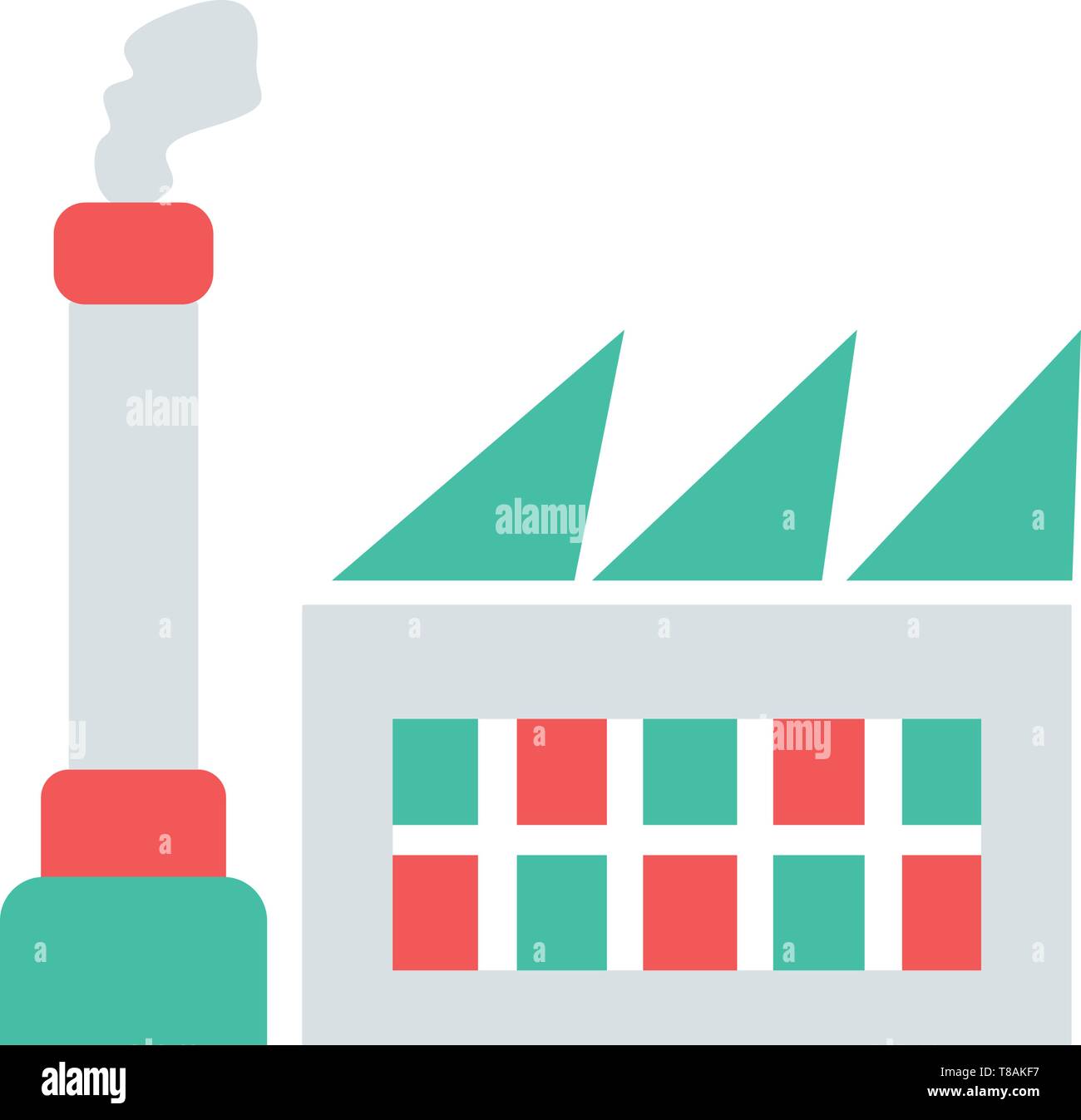 L'icône de l'usine. simple usine propre symbole signe -vector Image ...