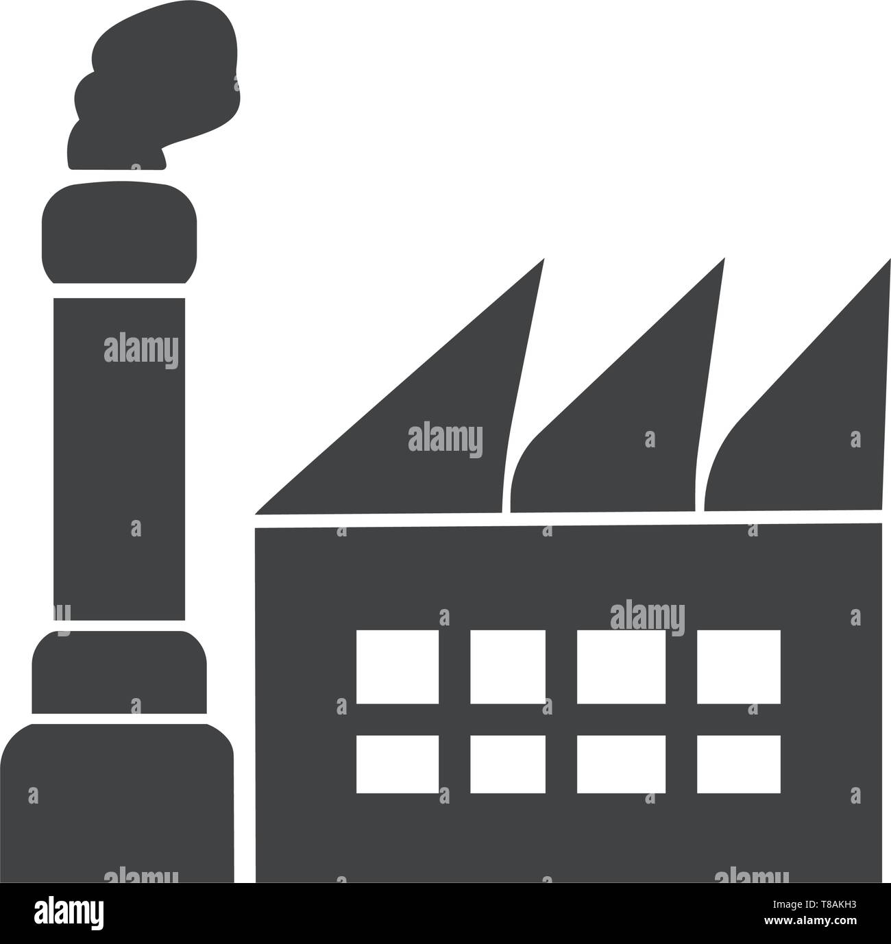 L'icône de l'usine. simple usine propre symbole signe -vector Image ...