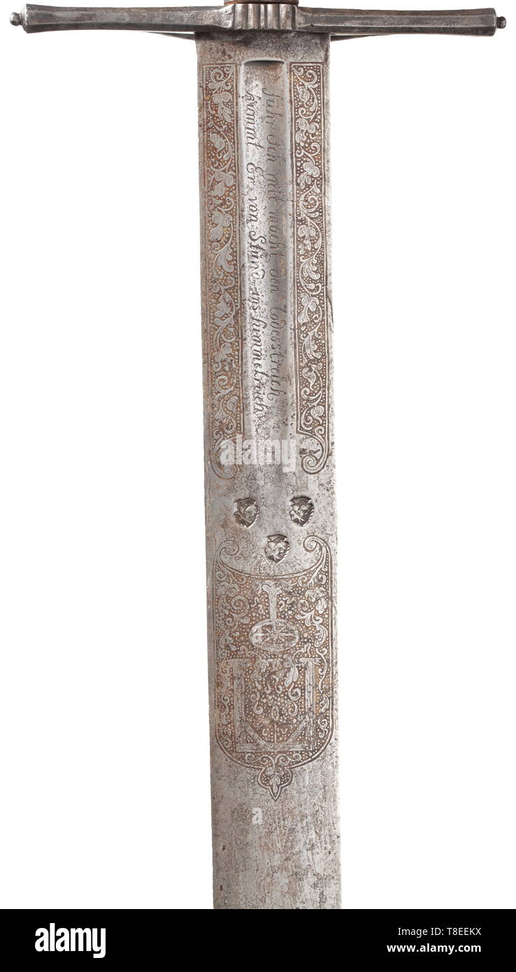 Une épée du bourreau allemand, vers 1600, par le remplacement du ...