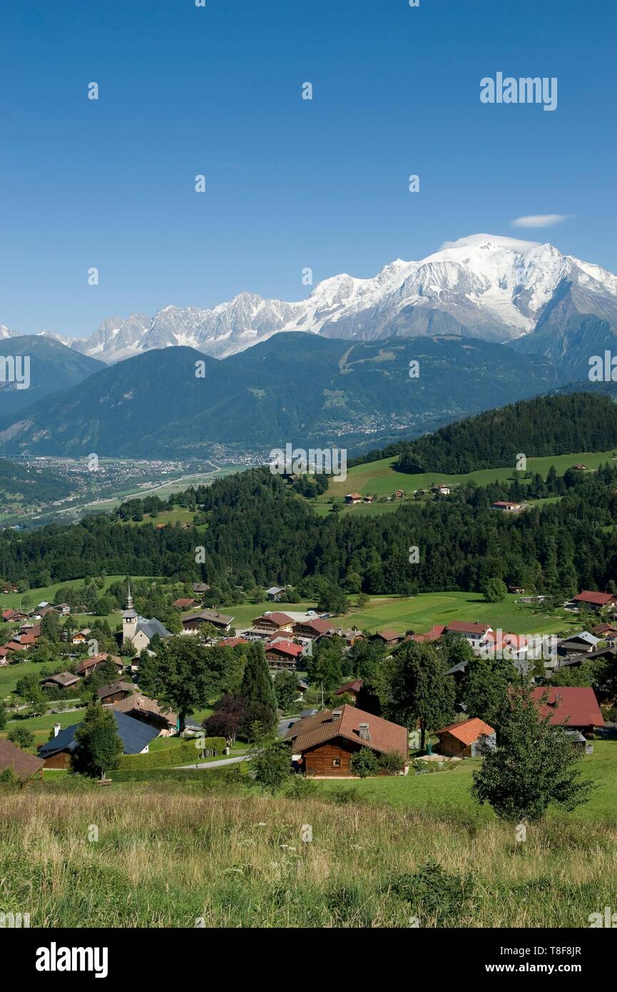 Vue de sallanches et du mont blanc Banque de photographies et d’images ...