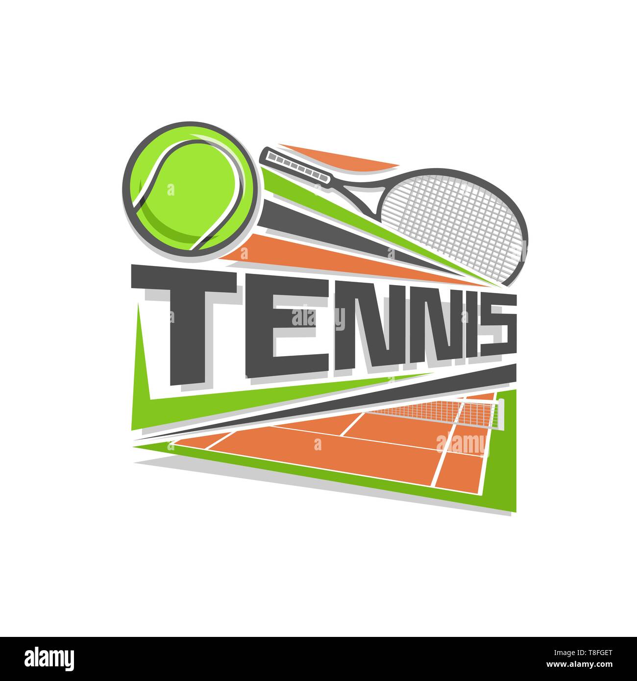 Logo de tennis Banque d'images vectorielles - Alamy