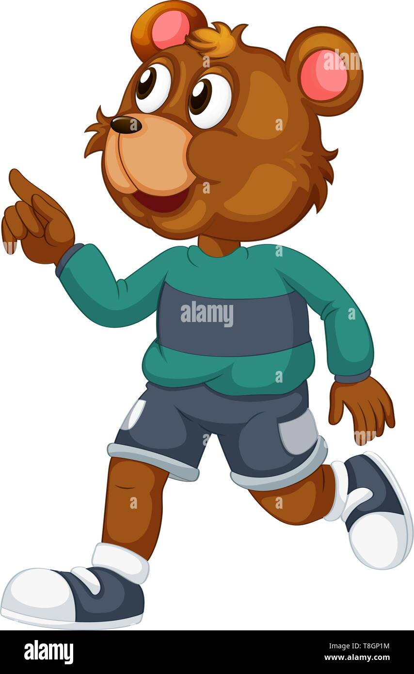 Un ours caricature charatcer illustration Image Vectorielle Stock - Alamy