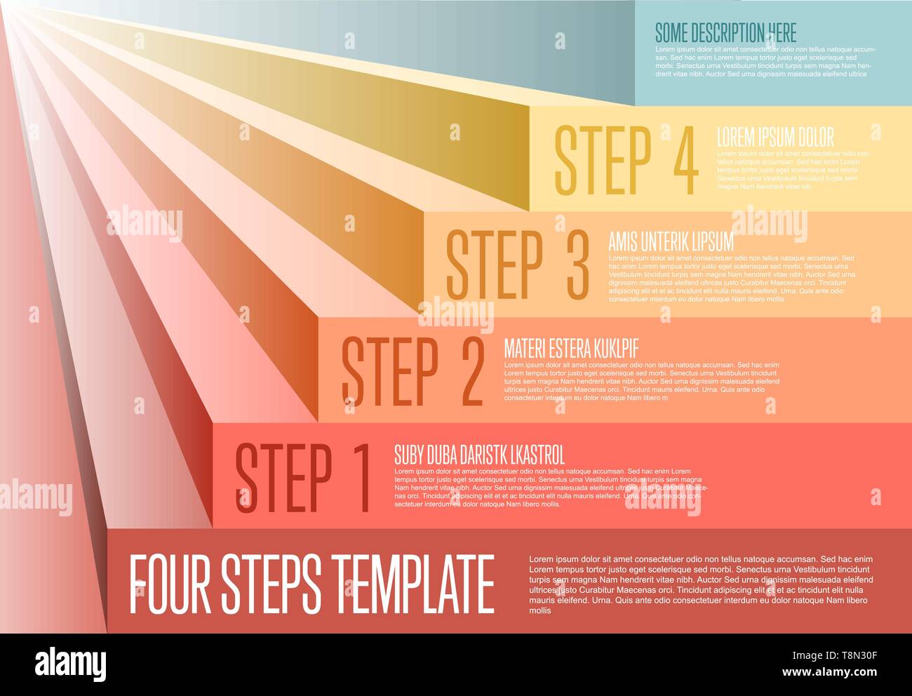 Vecotr Infogrpahic schéma étapes modèle de workflow, business ou de ...