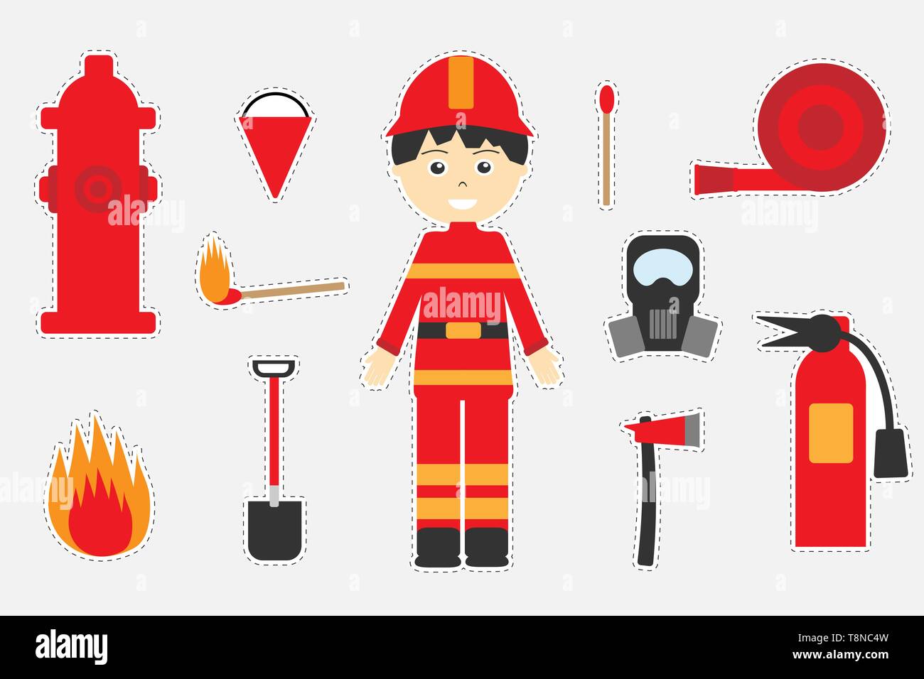 Fire hydrant children Banque d'images vectorielles - Alamy