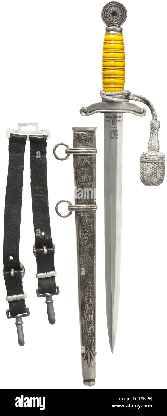 Un poignard M 38 pour les dirigeants par Eickhorn Solingen, la lame ...